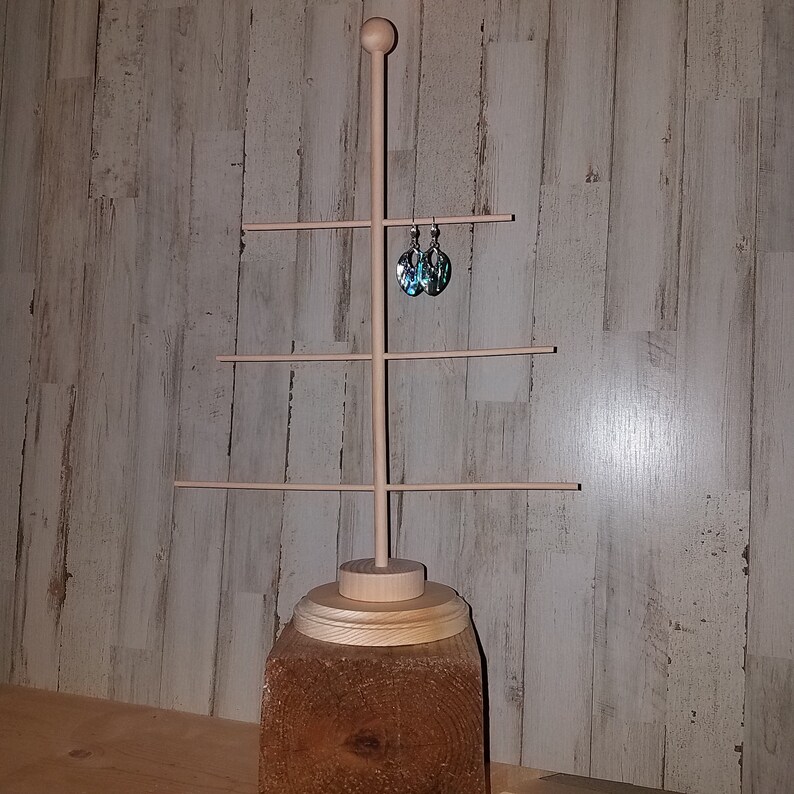 Wooden Earring Display Stand Boutique Storefront Craft Show | Etsy