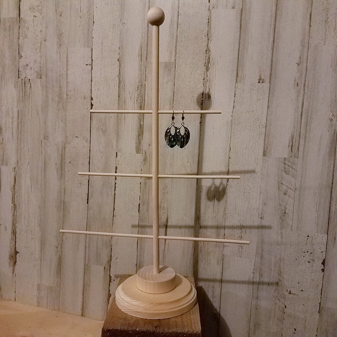 Wooden Earring Display Stand Boutique Storefront Craft Show - Etsy