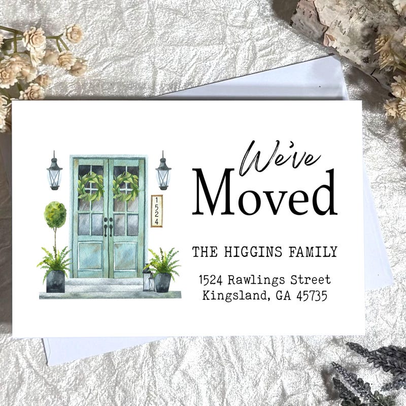 New Address Card - Etsy