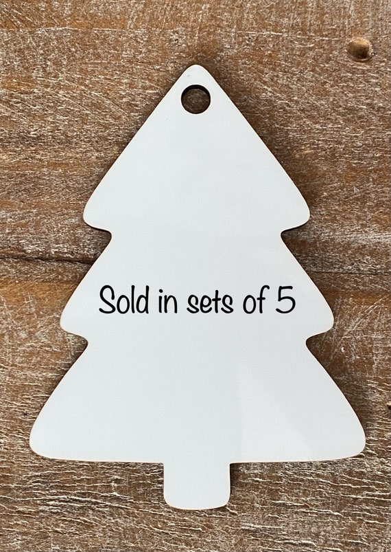 Christmas tree ornament blank ornament sublimation blank | Etsy