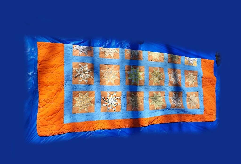 Vintage 8 Point Star Pattern 92 Inches by 71 Inches Hand Sewn - Etsy