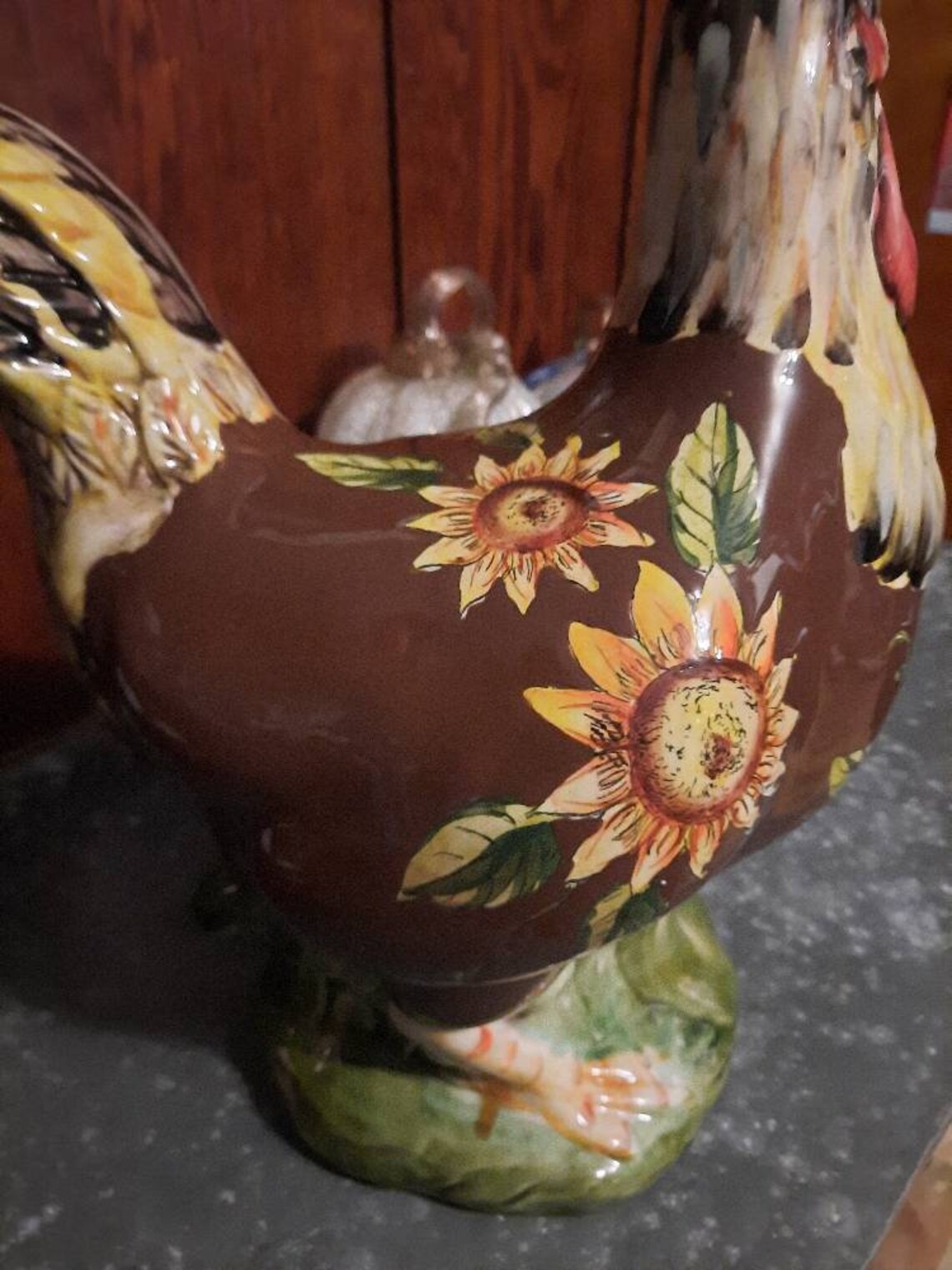 Large 14 Ceramic Rooster Farmhouse Country Rooster - Etsy