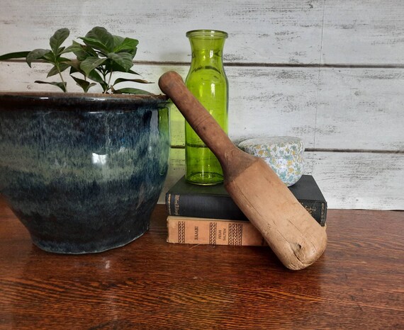Antique Farmhouse Wooden Pestle Antique Farm Decor Primitive - Etsy