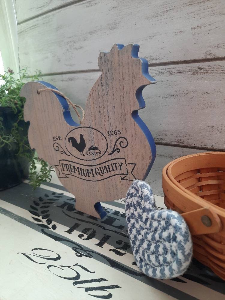 Rustic Wooden Chicken Sign Farmhouse Chicken Wall Sign Wood - Etsy