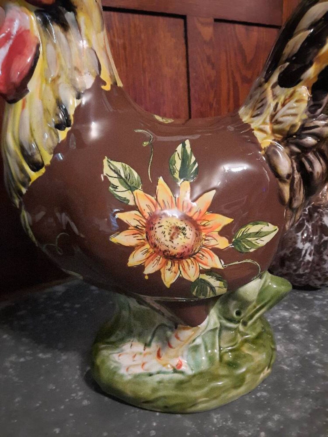 Large 14 Ceramic Rooster Farmhouse Country Rooster - Etsy