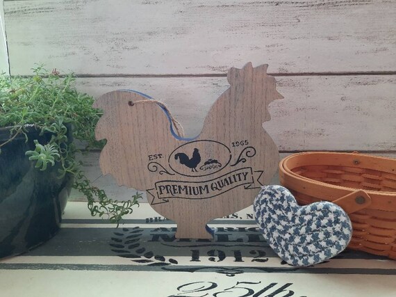 Rustic wooden chicken sign farmhouse chicken wall sign wood | Etsy