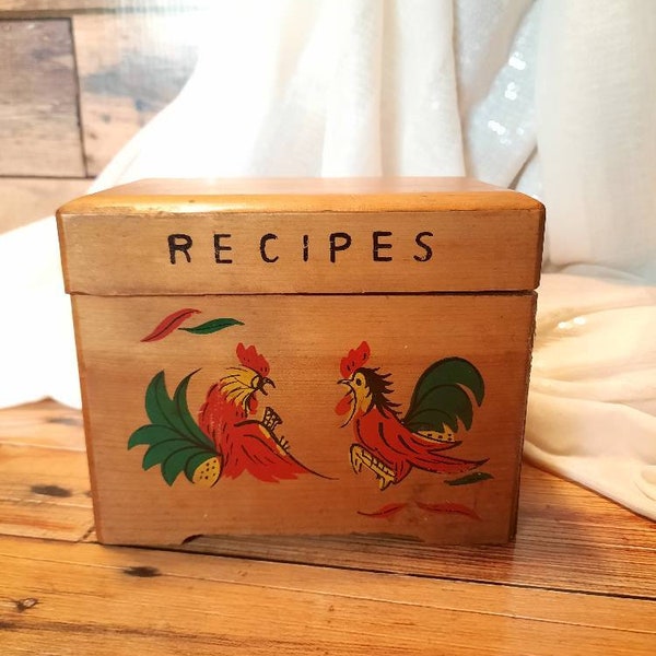 Vintage Rooster Box - Etsy