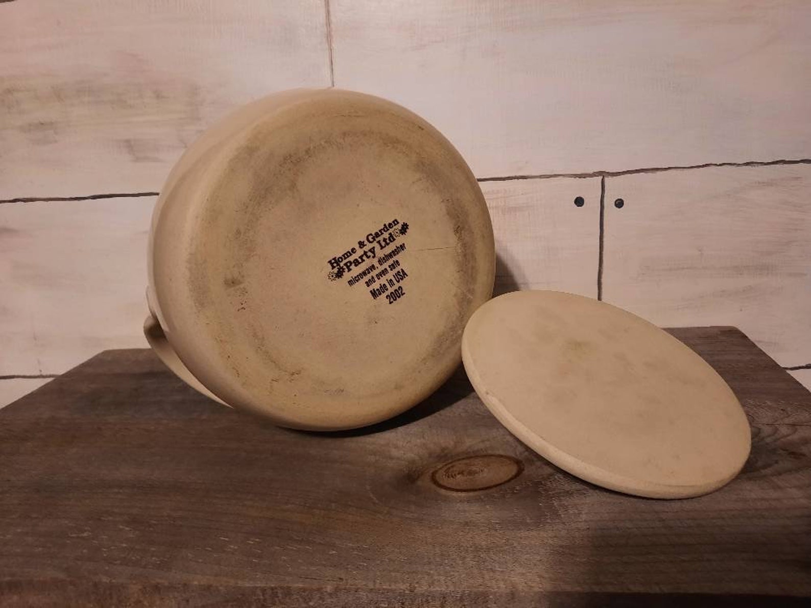 Vintage Cottagecore Stoneware Bean Pot Made by Home and Garden - Etsy