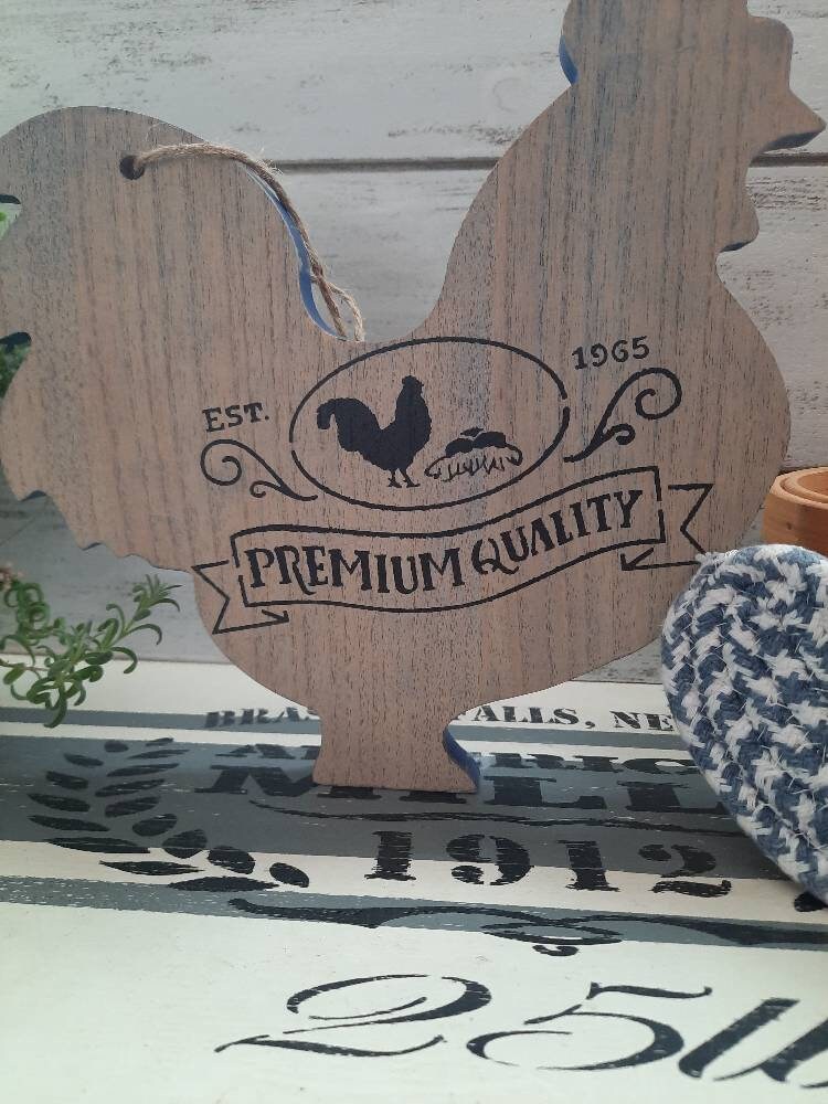 Rustic Wooden Chicken Sign Farmhouse Chicken Wall Sign Wood - Etsy