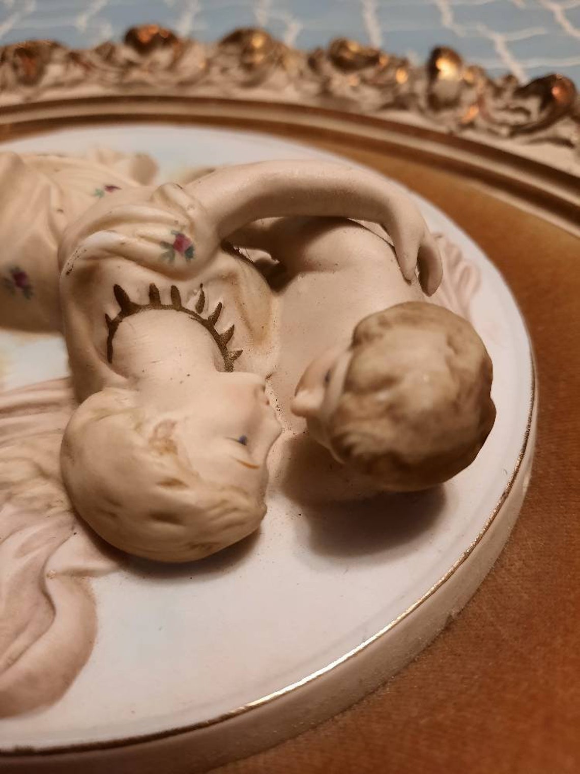 Antique Romantic Couple Plaque Kalk Porcelain Germany Antique - Etsy