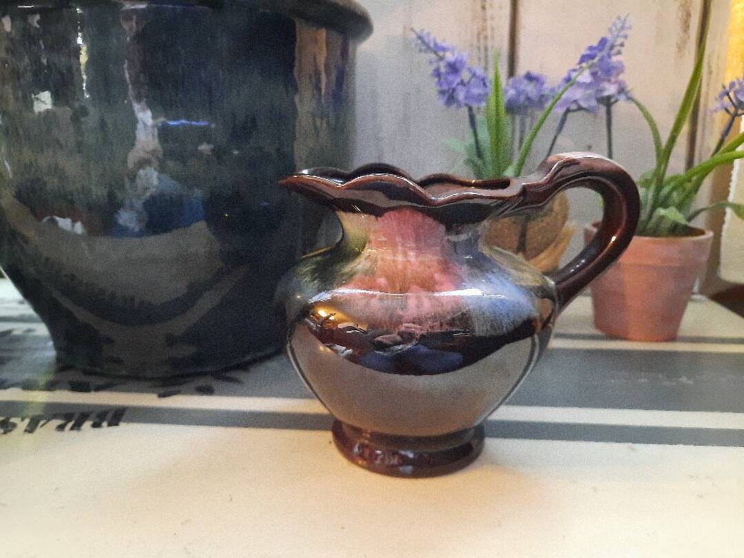 Vintage Tilso Multiple Color Drip Glazed Pitcher or Creamer Made in ...