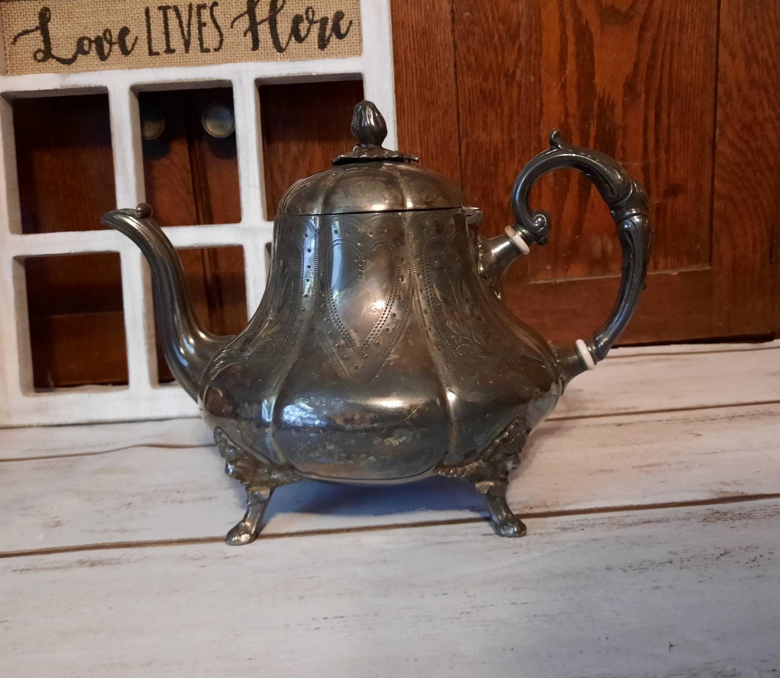 Beautiful Hand Engraved Silver Teapot Antique Engraved Teapot - Etsy
