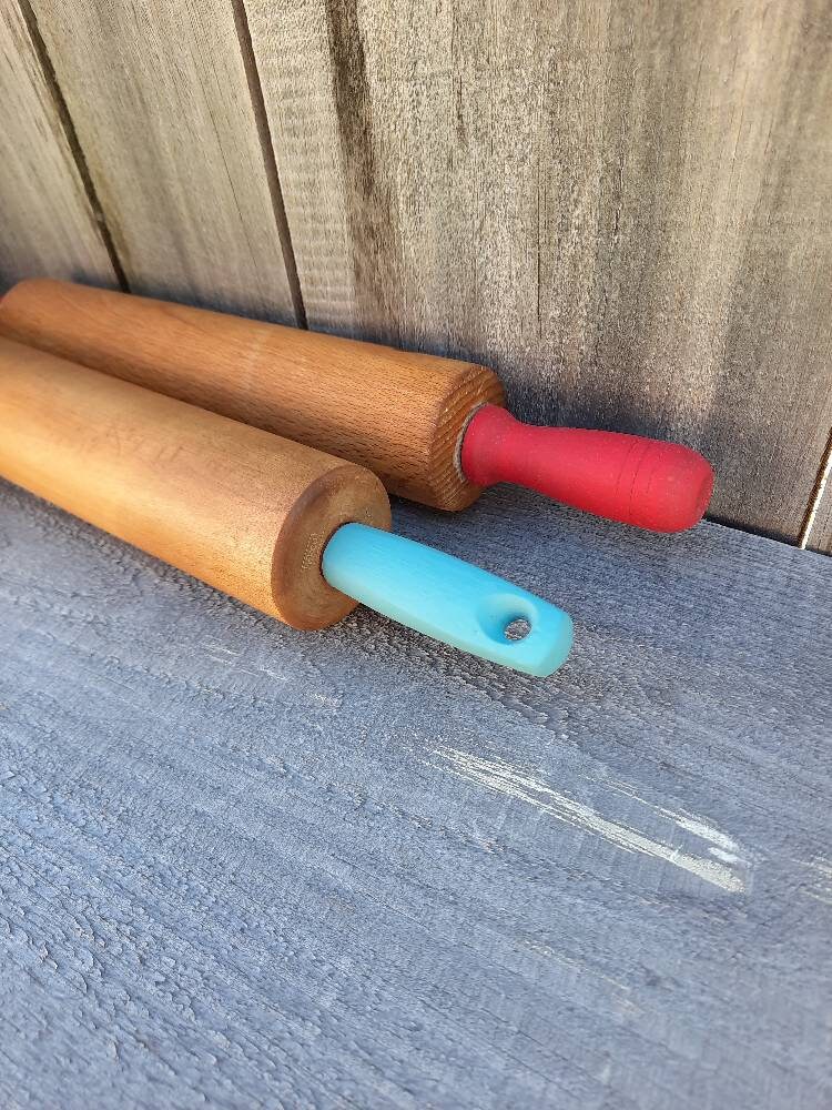 Vintage Farmhouse Painted Handle Rolling Pin Collectible - Etsy