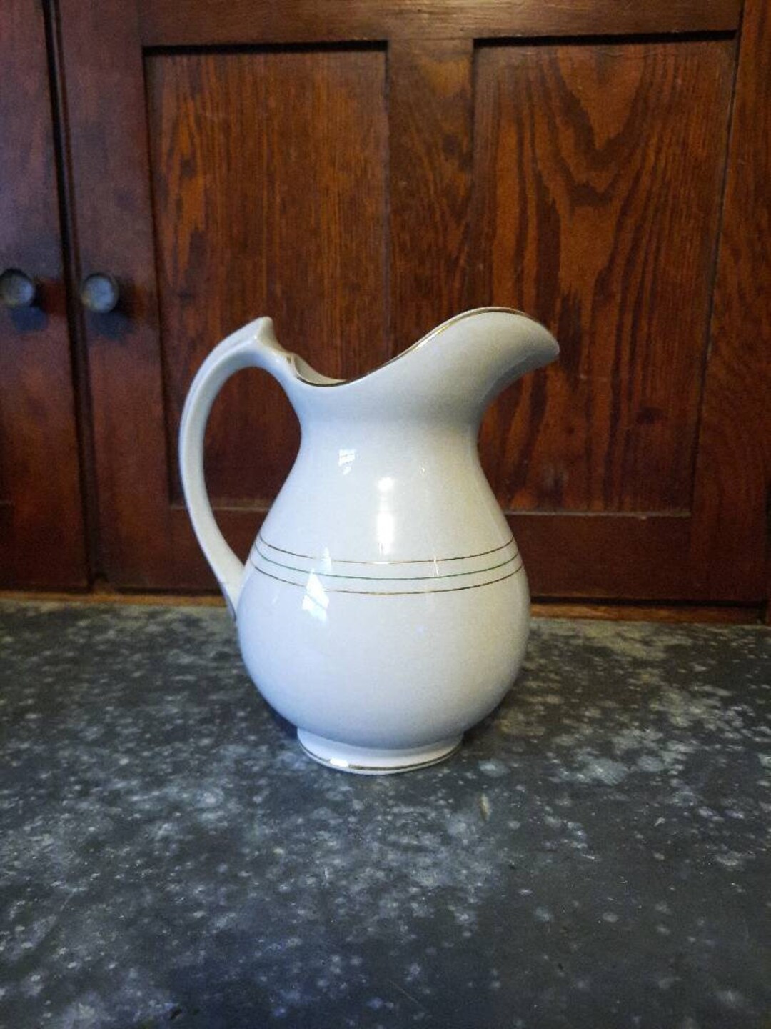 Vitreous China Edwin M. Knowles Pitcher, Vintage Water Pitcher Vase - Etsy