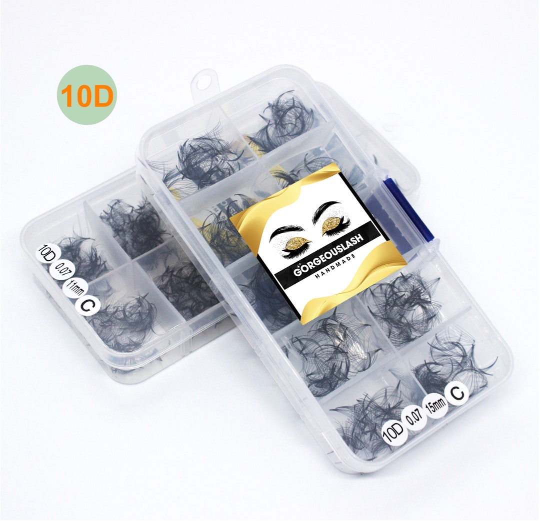 Wide Mega 10D Lashes 1000 Premade Volume Fans. Eyelash - Etsy