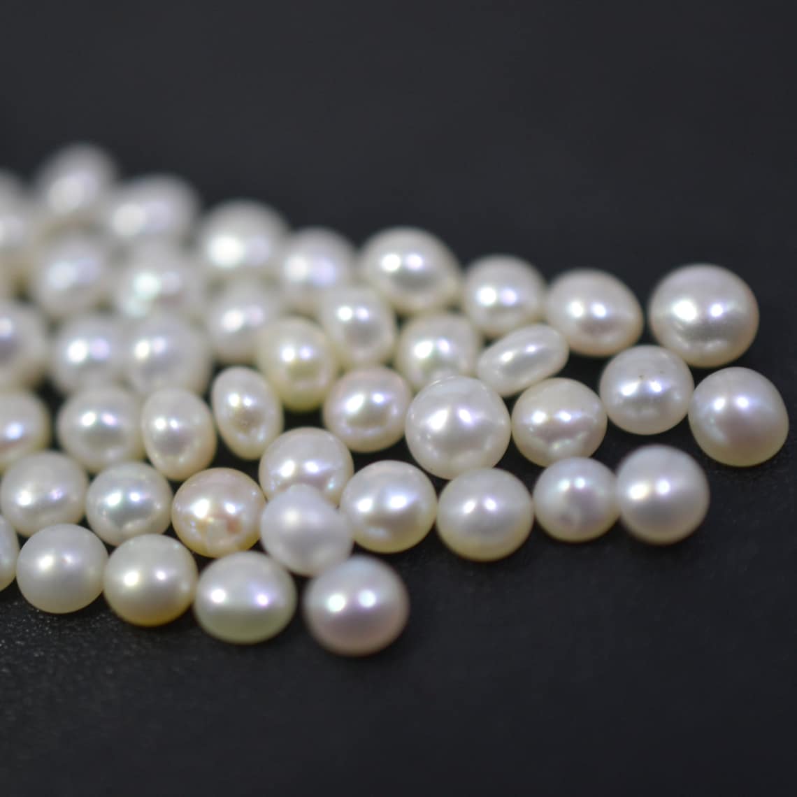 Perla Blanca 2mm 3mm 4mm 5mm Round White Pearl Pearl Gemstone | Etsy