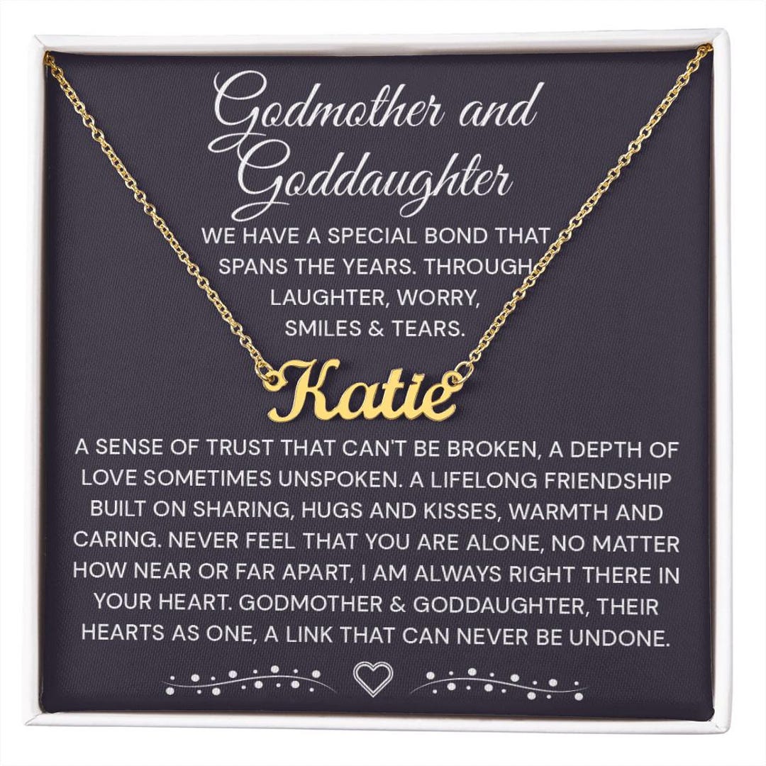 Godmother and Goddaughter Confirmation Sponsor Gift for Goddaughter ...