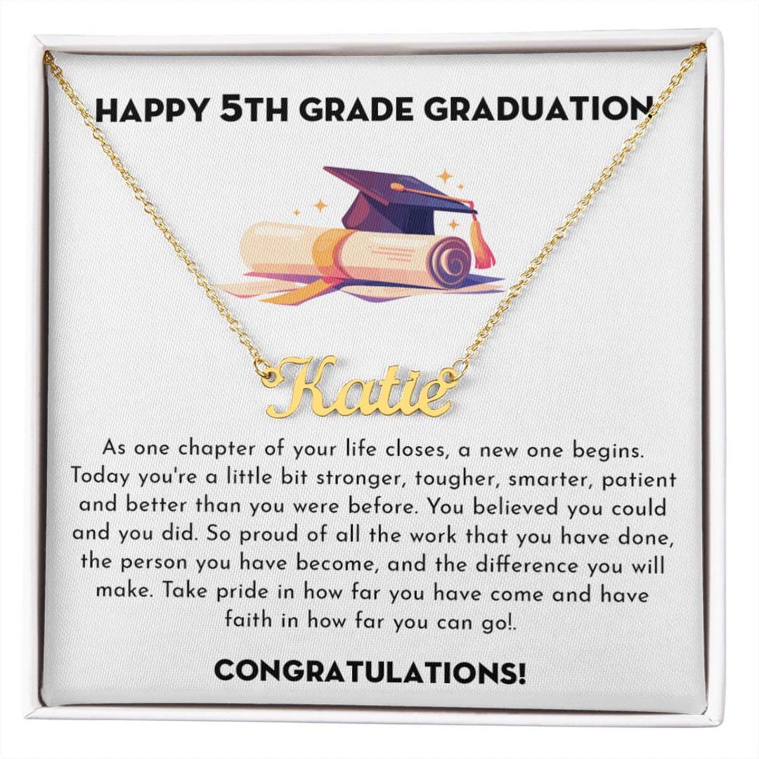 5th Grade Graduation Gift for Her, Elementary School Graduation Gift ...