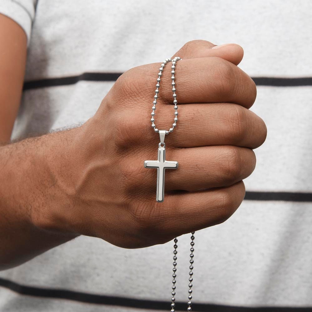 Grandson Cross Necklace, to My Grandson Necklace From Grandma Stainless ...