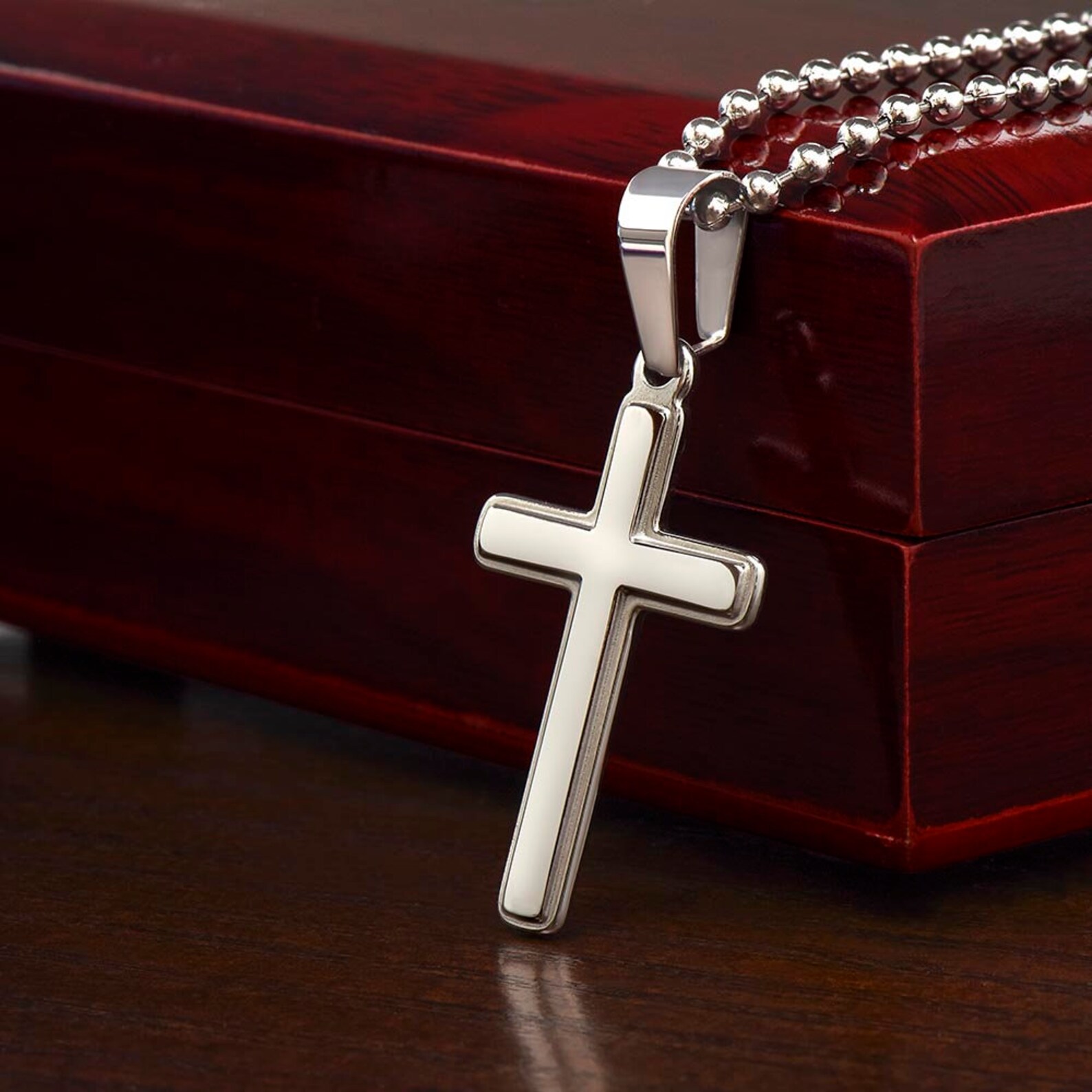 Grandson Cross Necklace, to My Grandson Necklace From Grandma Stainless ...