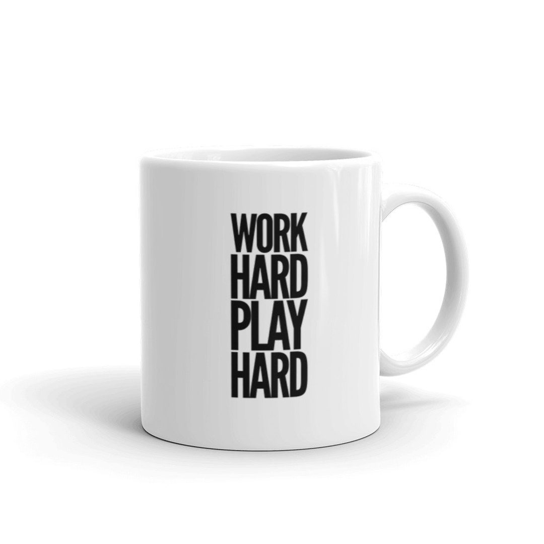 Work Hard Play Hard Mug: Novelty Coffee Cup - Etsy