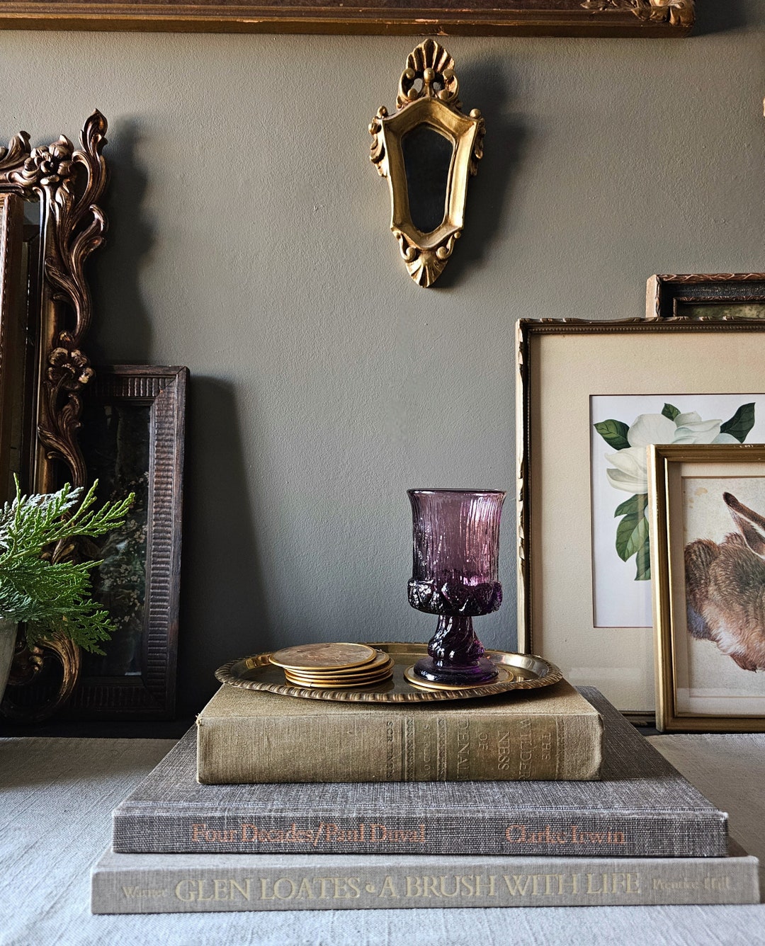 6 Vintage Golden Capiz Shell Gold Edged Coasters Mother of Pearl - Etsy