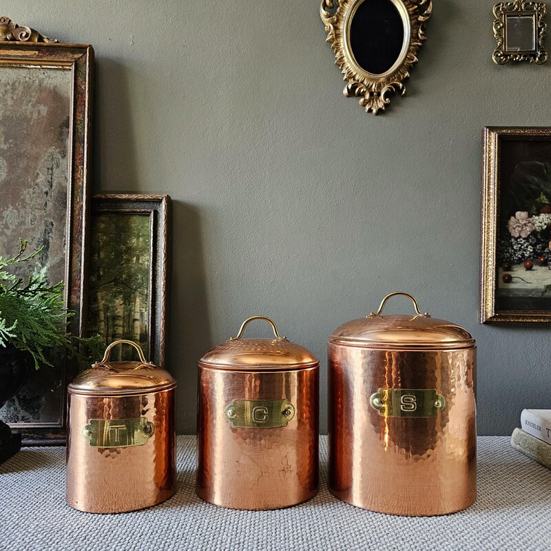 Copper Containers - Etsy