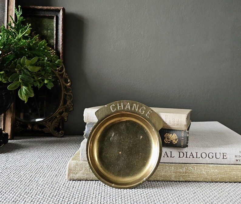 Vintage Brass Dish Loose Change Coins Catchall - Etsy