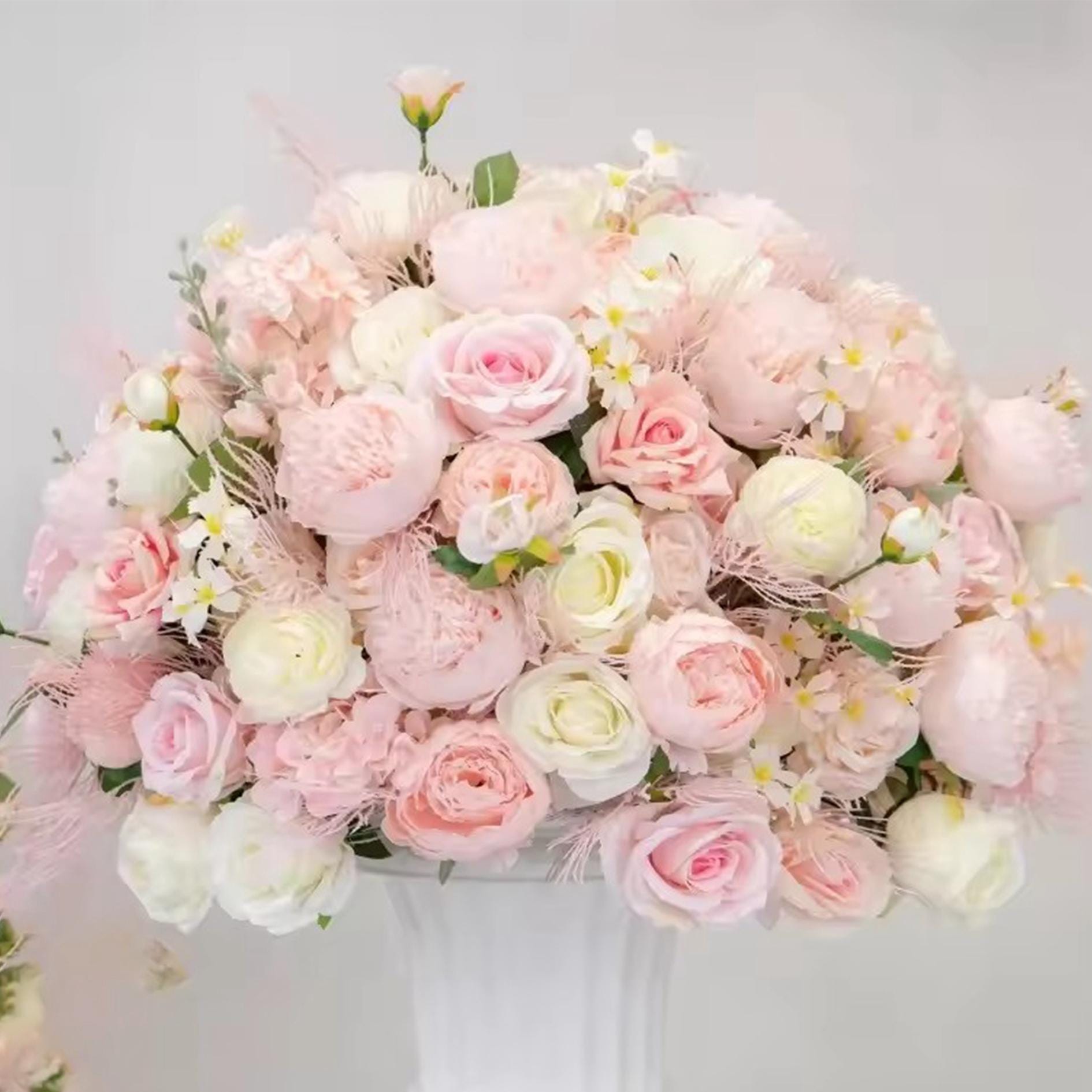 Pink Ivory Peony Flower Ball,beautiful Custom Pink Flower Ball for ...