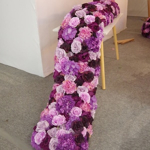 White Rose Custom Flower Runner,wedding Reception,stair Aisle Flower ...