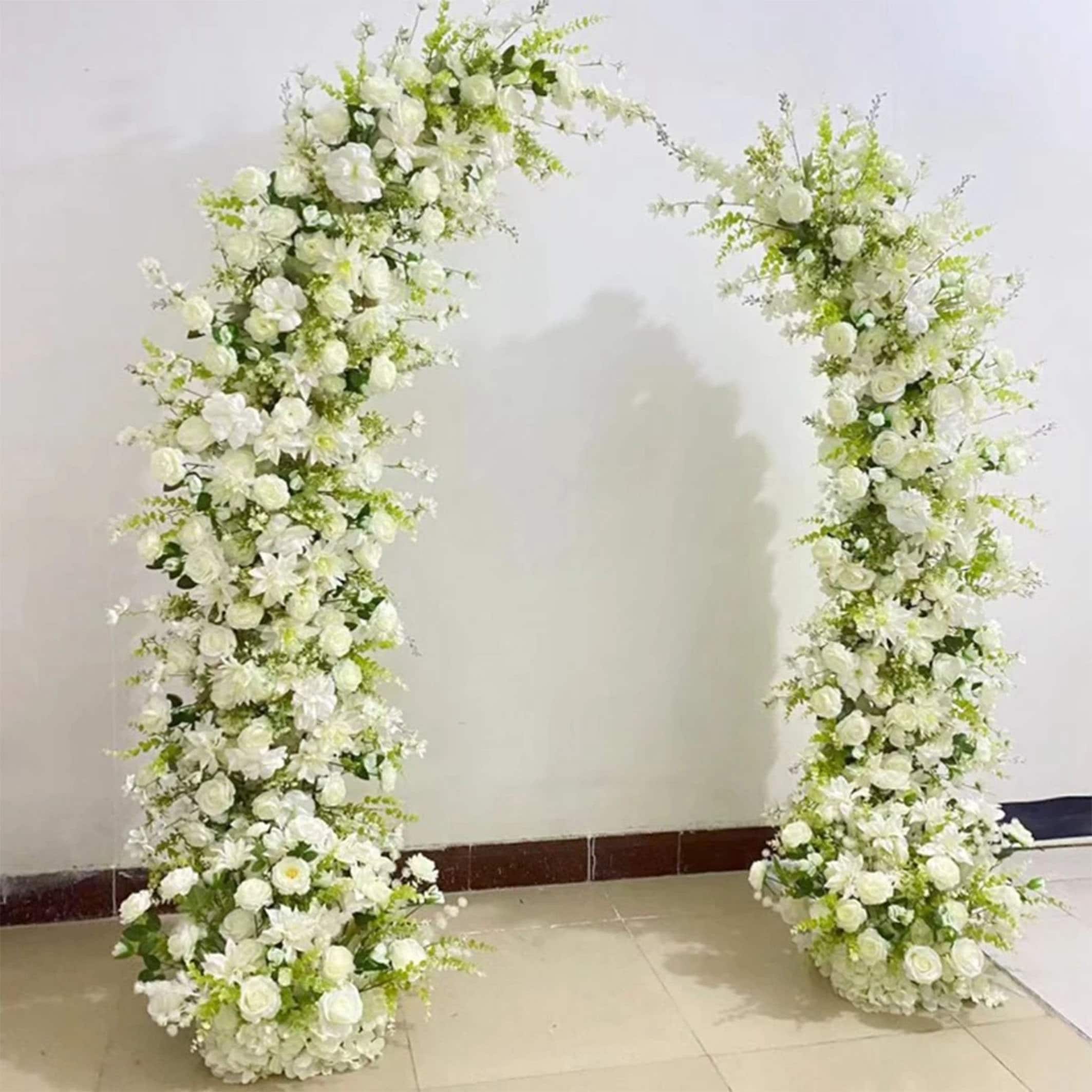 Wedding Pillar Flower,hot Pink Rose Artificial Flower Row Runner ...