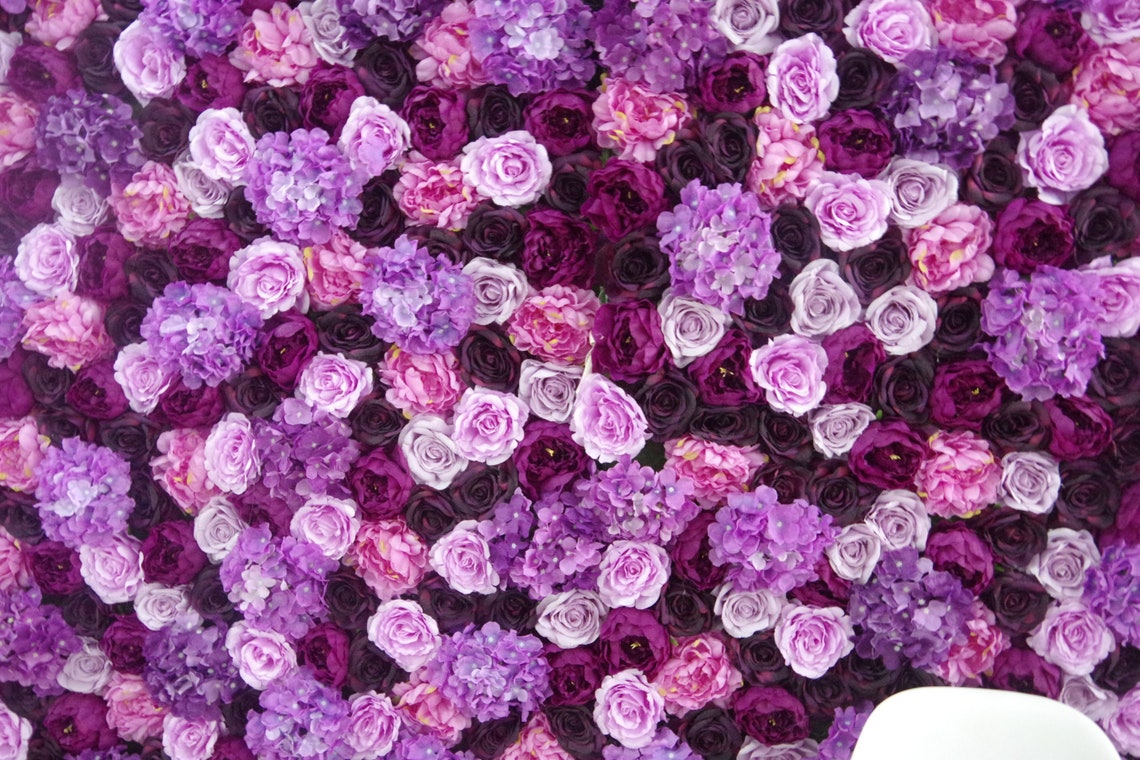 Purple Lavender Amethyst Flower Wall Romantic Photography Backdrop ...