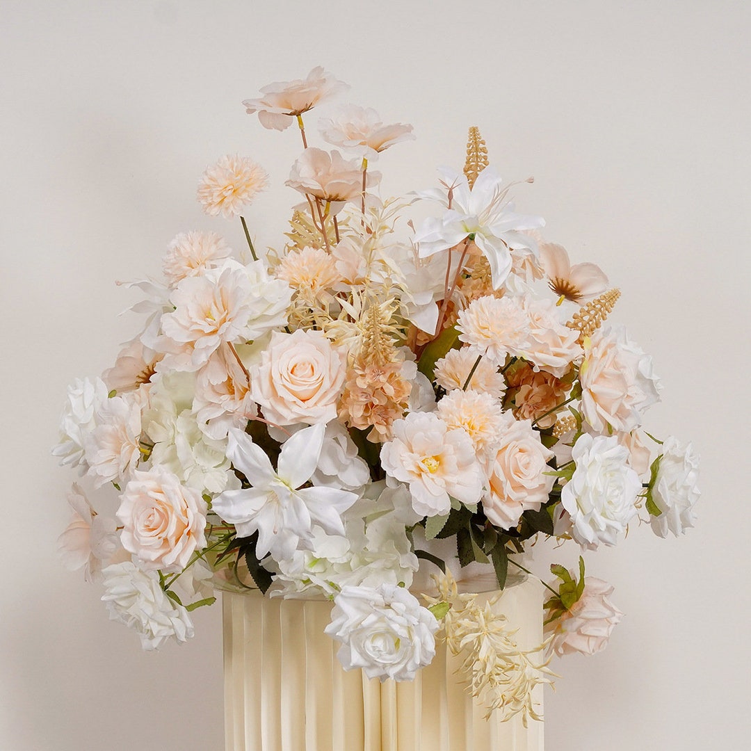 Champagne Rose Flower Ball,custom Flower Ball for Boho Wedding Bouquet ...