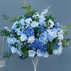 Baby Blue Rose Royal Blue Hydrangea Flower Ball,flower Ball for Wedding ...