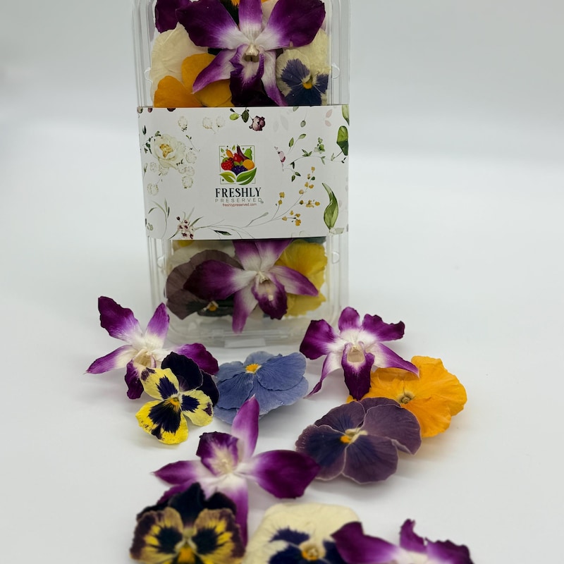 Purple Edible Orchids - Etsy