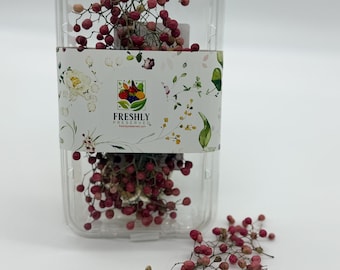Pink Peppercorn Stems, Dried Pink Pepper Berry Branch, 10 Stems, Pepper ...