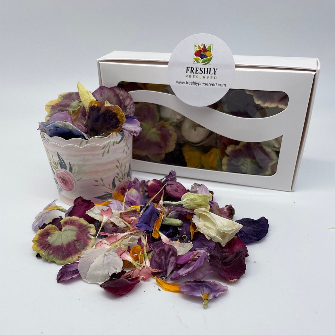 Freeze Dried Edible Flower Petals, Cake Decoration, Cupcake Toppers ...