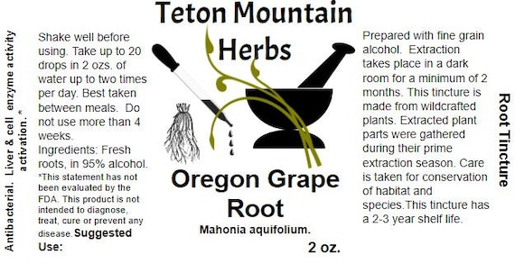 Oregon Grape Root Tincture | Etsy