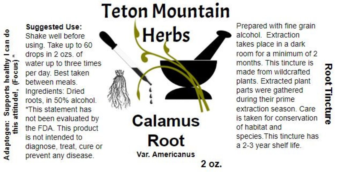 Calamus (americanus) Root Tincture - Etsy