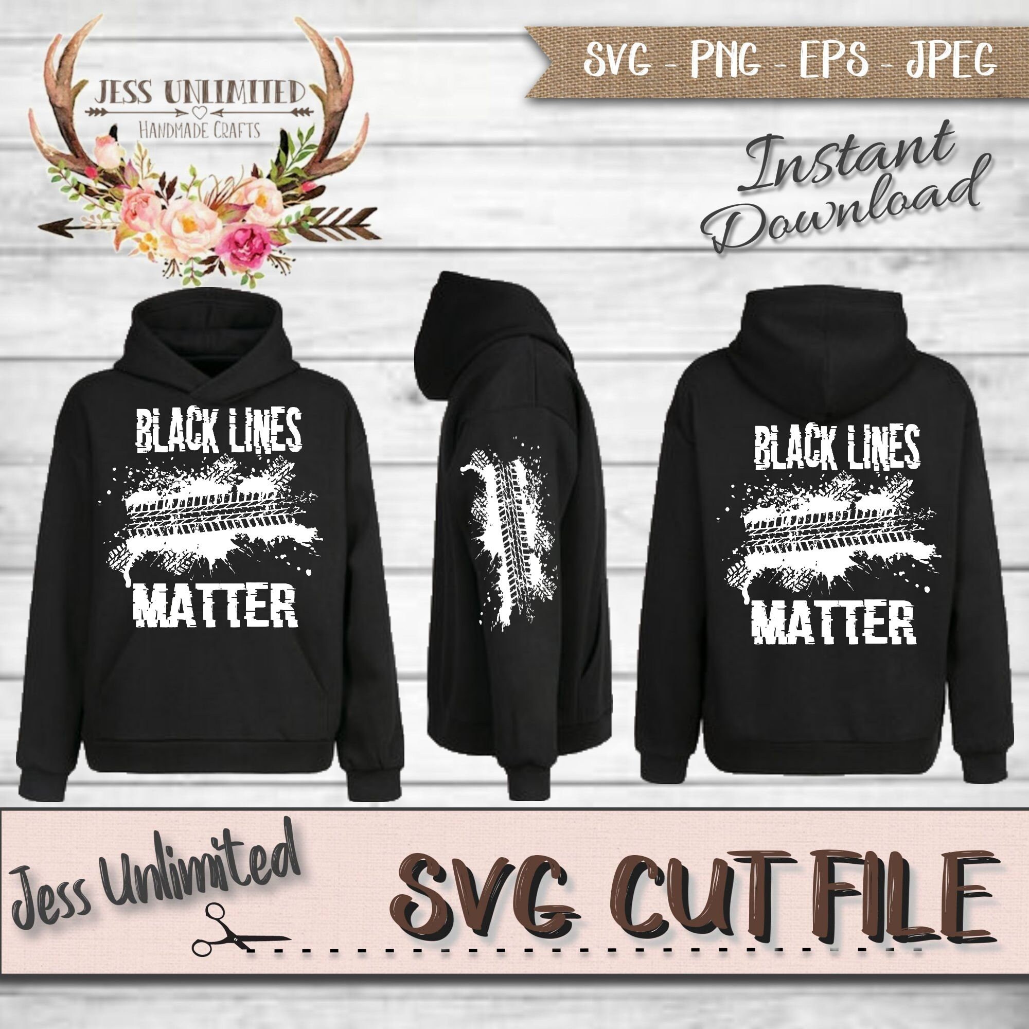 Black Lines Matter SVG Tire Tracks Decal Car Black Lines Svg File ...