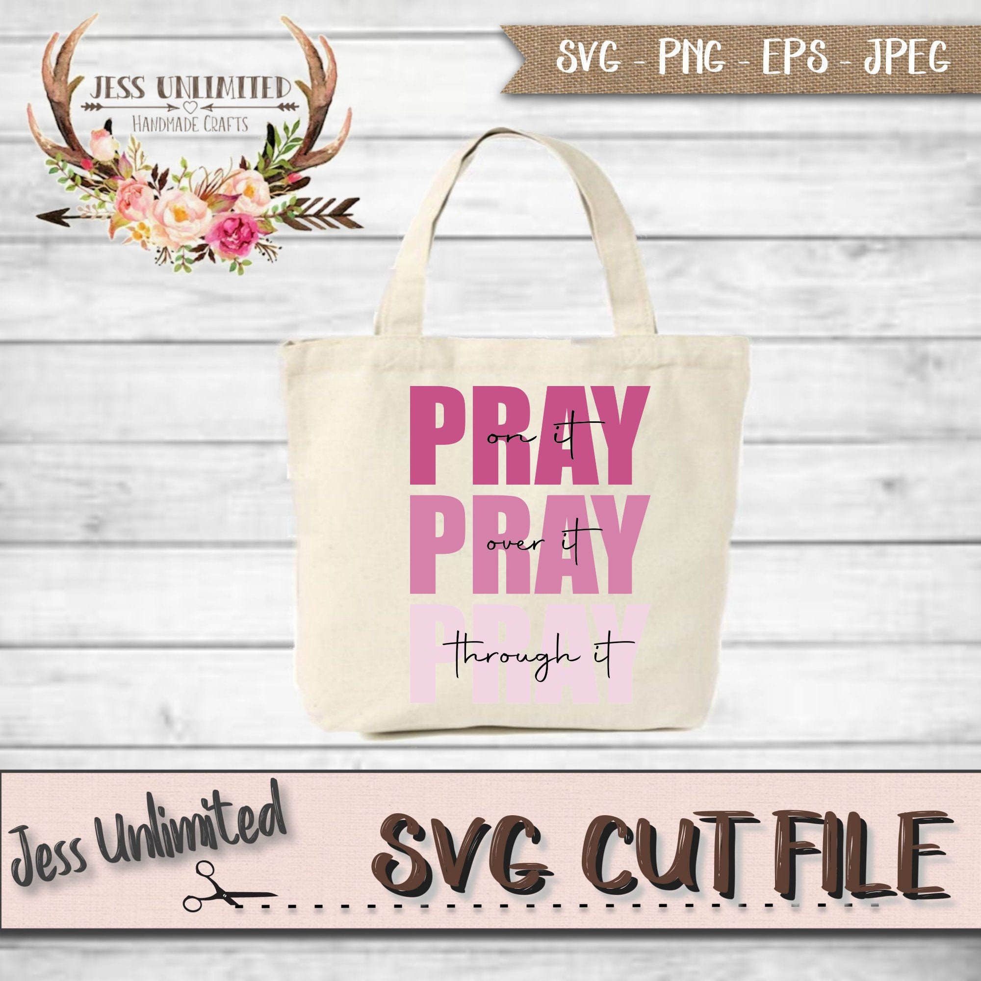 Pray SVG Religious Decal Pray on It PRAY Svg File Pray Svg SVG Cut File ...