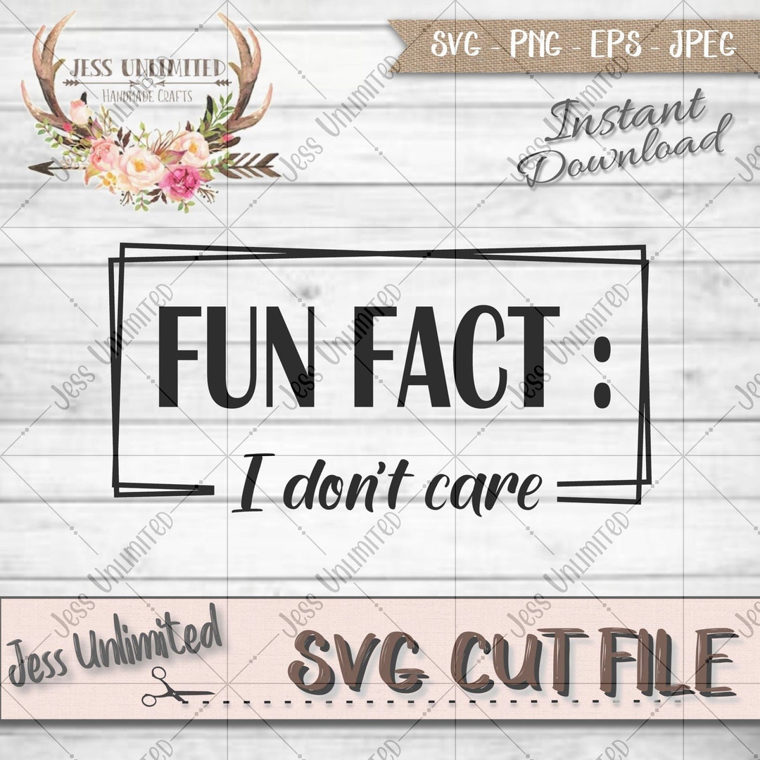 Fun Fact SVG || Humor Decal || Fun Fact || Fun Fact Decal SVG File ...