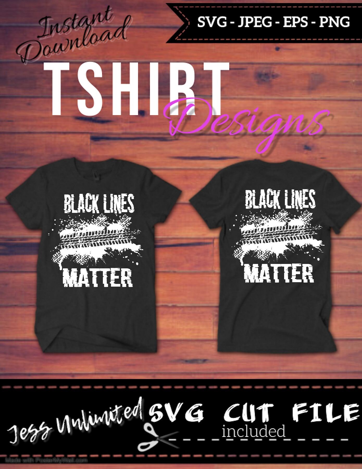 Black Lines Matter SVG Tire Tracks Decal Car Black Lines Svg File ...