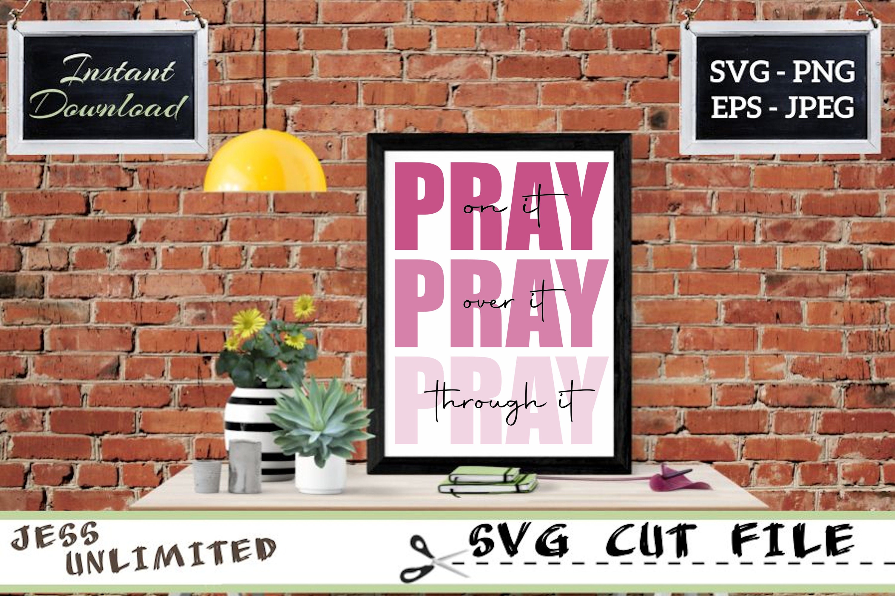 Pray SVG Religious Decal Pray on It PRAY Svg File Pray Svg SVG Cut File ...