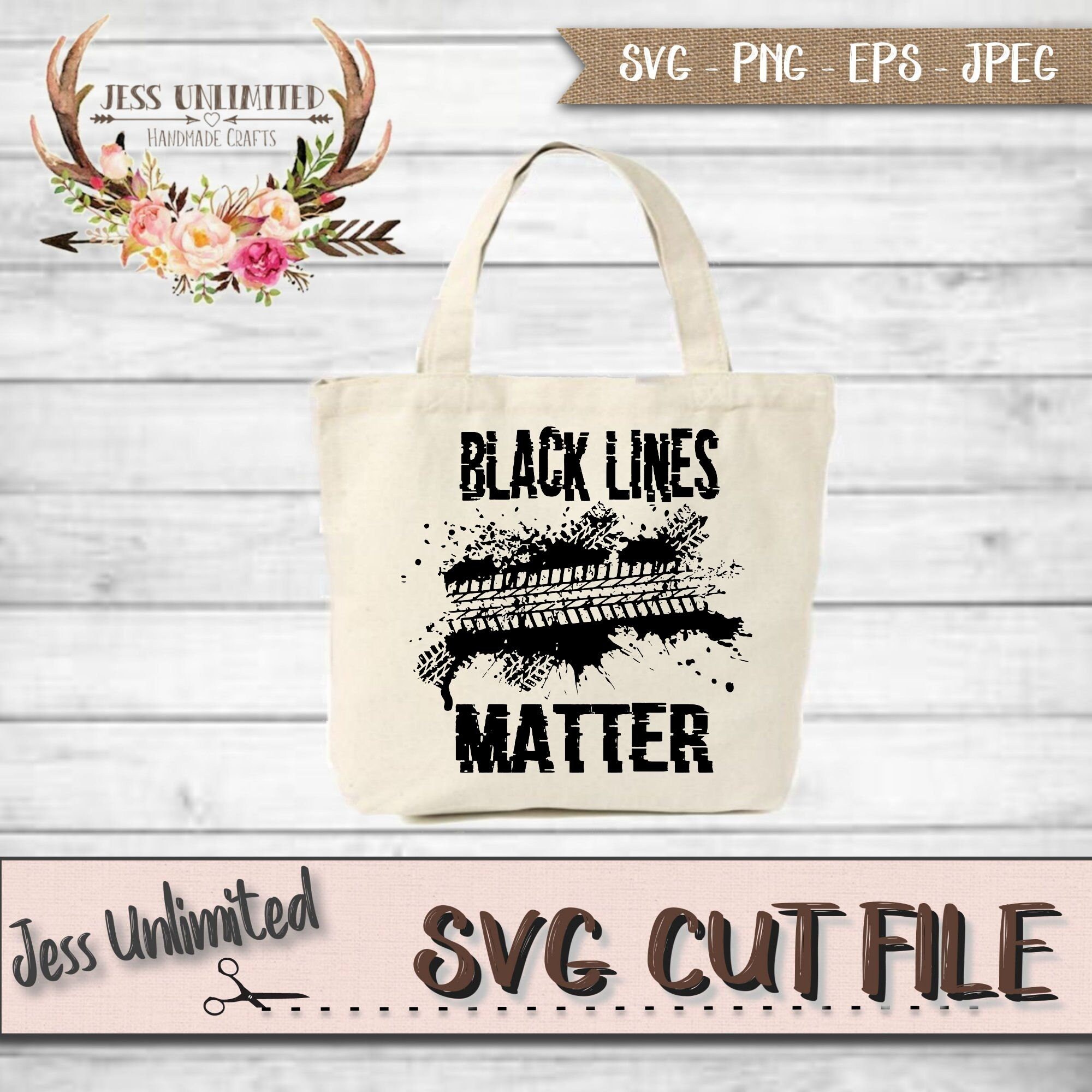 Black Lines Matter SVG Tire Tracks Decal Car Black Lines Svg File ...