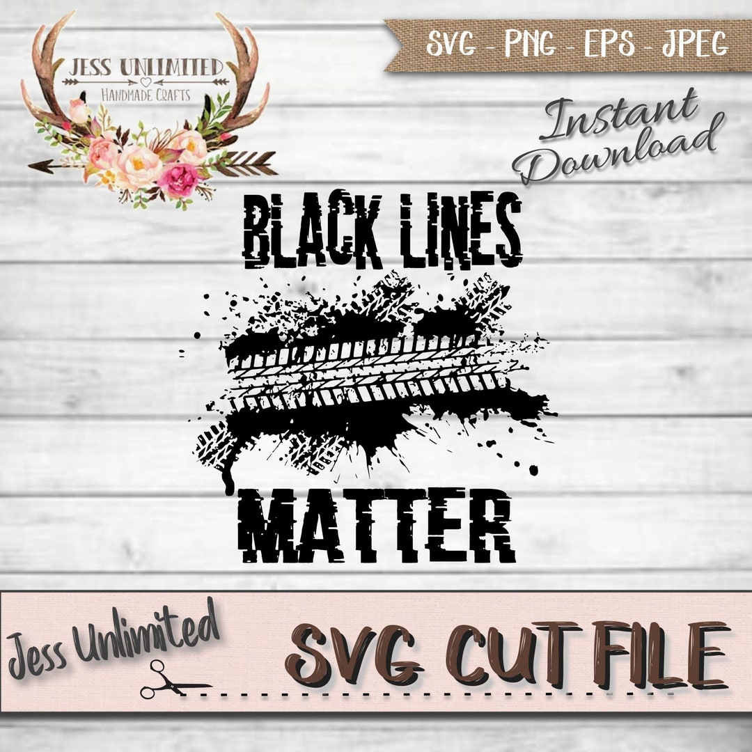Black Lines Matter SVG || Tire Tracks Decal || Car || Black Lines Svg ...