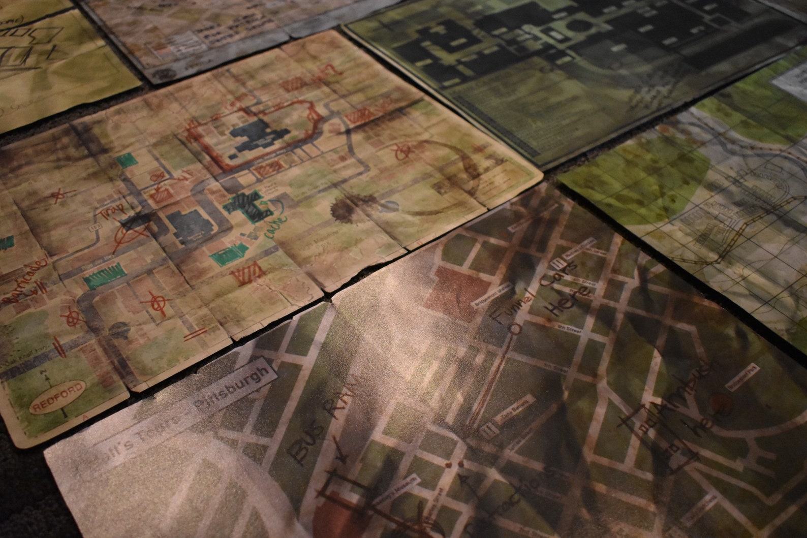Complete Map Set From the Last of Us - Includes 10 Maps! - Etsy
