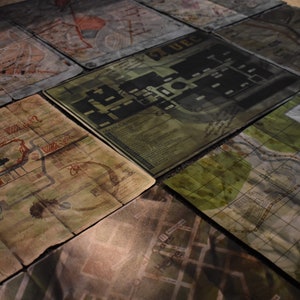 Complete Map Set From the Last of Us - Includes 10 Maps! - Etsy