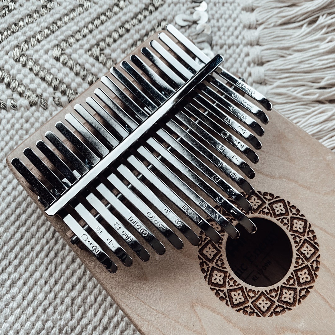Sound Hole Kalimba, 10 or 17 Pre-tuned Notes in C Major, Made of Maple ...