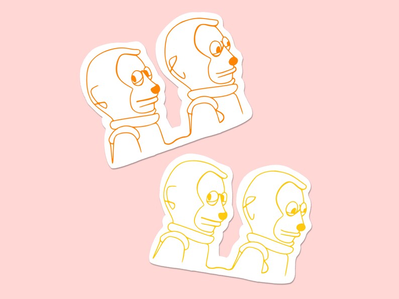 2 Monkey Puppet Awkward Side Eye, Meme, Funny Sticker for Cat Lover ...